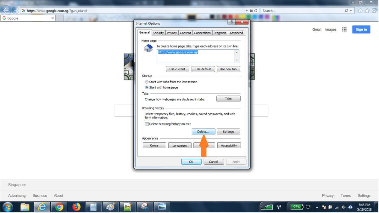 How to clear browsing history and cookies for Internet Explorer ...
