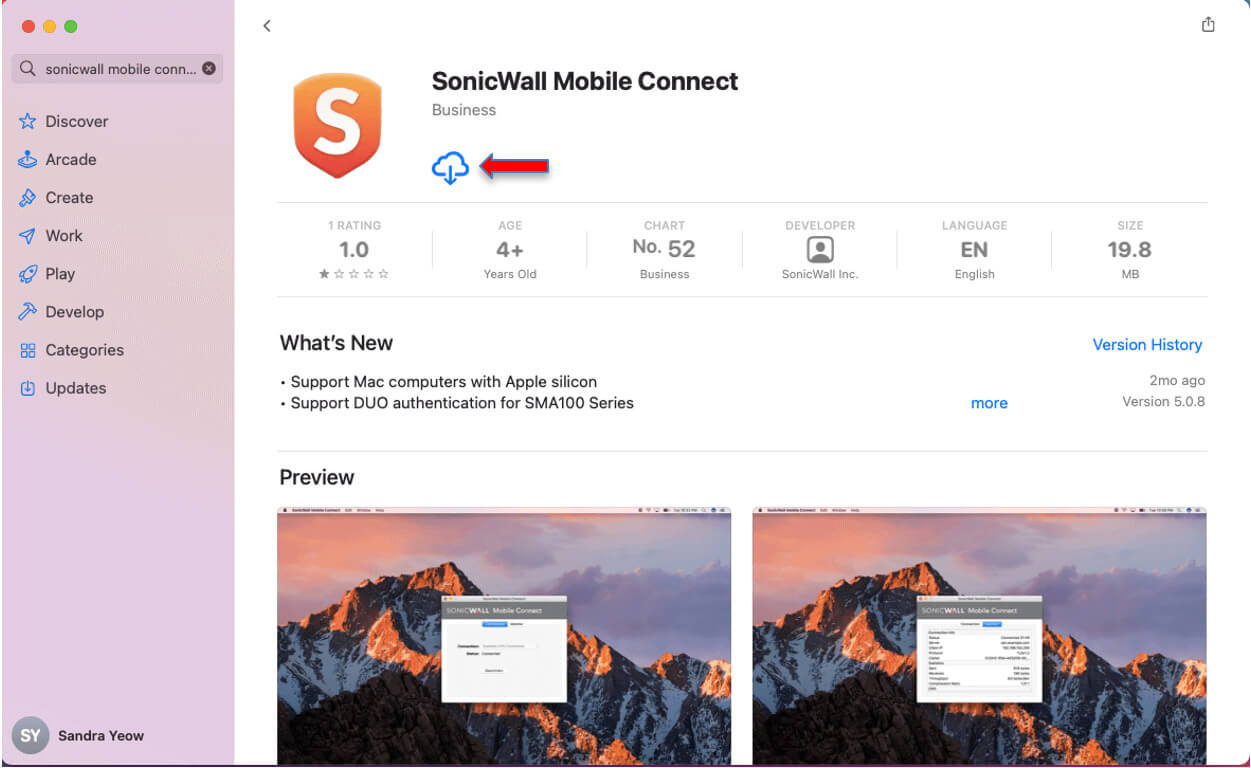 Install Sonicwall Mobile Connect – Nucleo Consulting